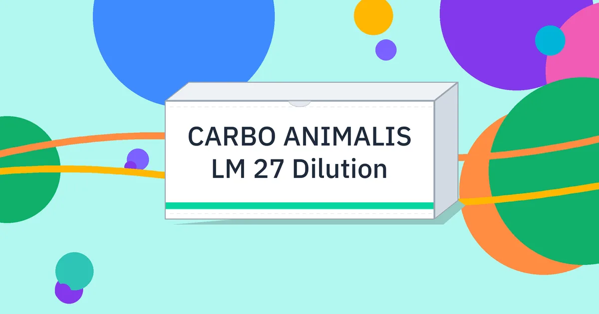 Symbolbild: Packung mit der Aufschrift CARBO ANIMALIS LM 27 Dilution (PZN 12809238) – Verfügbarkeit und Bezug in Apotheken in Frankfurt am Main