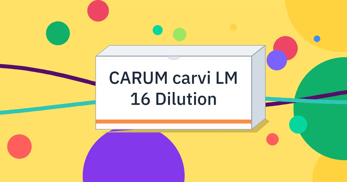 Symbolbild: Packung mit der Aufschrift CARUM carvi LM 16 Dilution (PZN 12811258) – Verfügbarkeit und Bezug in Apotheken in Frankfurt am Main