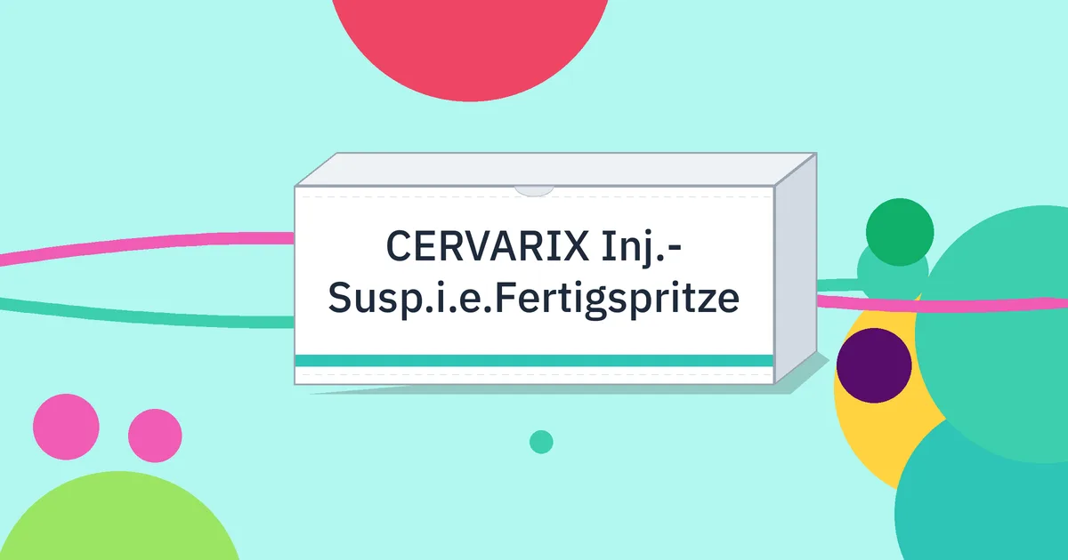 Symbolbild: Packung mit der Aufschrift CERVARIX Inj.-Susp.i.e.Fertigspritze (PZN 09063858) – Verfügbarkeit und Bezug in Apotheken in Frankfurt am Main