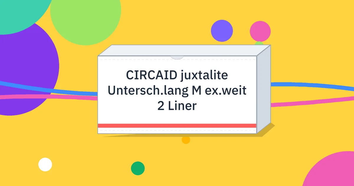 Symbolbild: Packung mit der Aufschrift CIRCAID juxtalite Untersch.lang M ex.weit 2 Liner (PZN 17939052) – Verfügbarkeit und Bezug in Apotheken in Frankfurt am Main