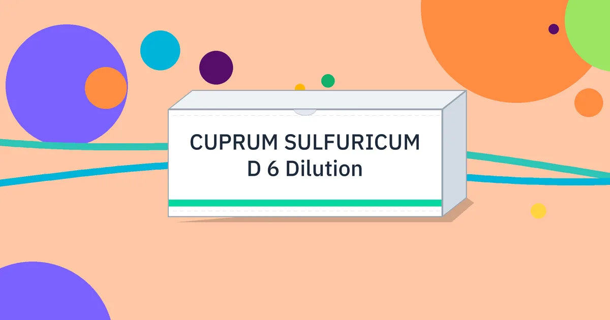 Symbolbild: Packung mit der Aufschrift CUPRUM SULFURICUM D 6 Dilution (PZN 07166293) – Verfügbarkeit und Bezug in Apotheken in Frankfurt am Main