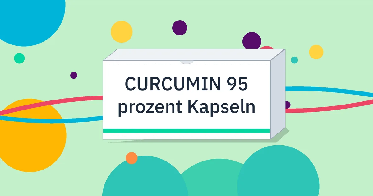 Symbolbild: Packung mit der Aufschrift CURCUMIN 95 prozent Kapseln (PZN 13713440) – Verfügbarkeit und Bezug in Apotheken in Frankfurt am Main