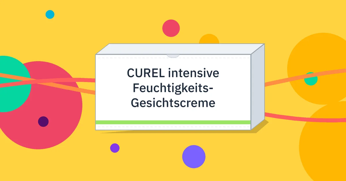 Symbolbild: Packung mit der Aufschrift CUREL intensive Feuchtigkeits-Gesichtscreme (PZN 19294464) – Verfügbarkeit und Bezug in Apotheken in Frankfurt am Main