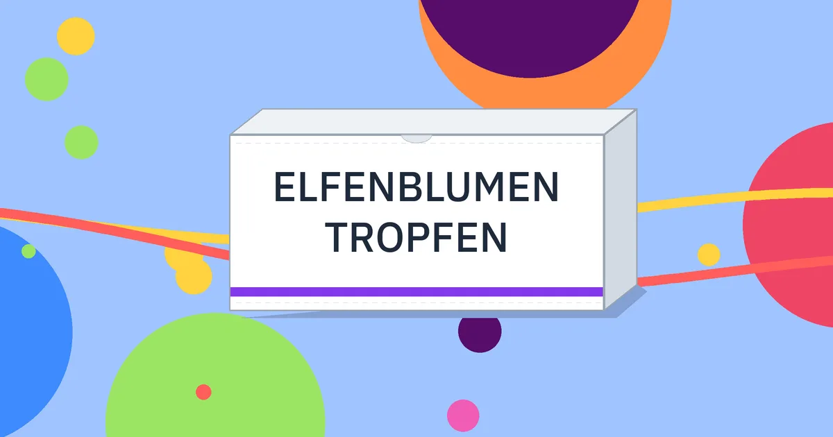 Symbolbild: Packung mit der Aufschrift ELFENBLUMEN TROPFEN (PZN 14311092) – Verfügbarkeit und Bezug in Apotheken in Frankfurt am Main