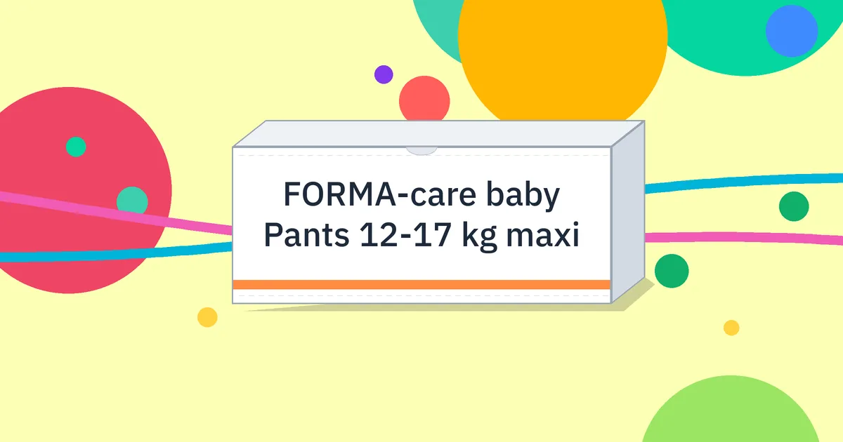 Symbolbild: Packung mit der Aufschrift FORMA-care baby Pants 12-17 kg maxi (PZN 19385445) – Verfügbarkeit und Bezug in Apotheken in Frankfurt am Main