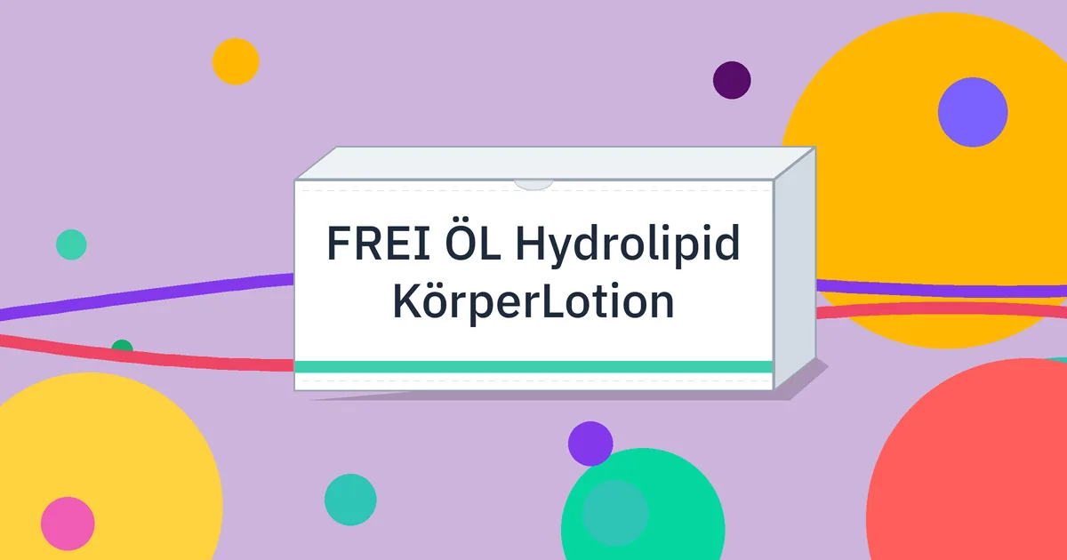 Symbolbild: Packung mit der Aufschrift FREI ÖL Hydrolipid KörperLotion (PZN 11359170) – Verfügbarkeit und Bezug in Apotheken in Frankfurt am Main