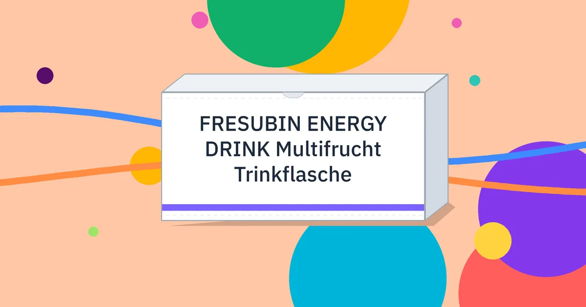 Symbolbild: Packung mit der Aufschrift FRESUBIN ENERGY DRINK Multifrucht Trinkflasche (PZN 19372980) – Verfügbarkeit und Bezug in Apotheken in Frankfurt am Main