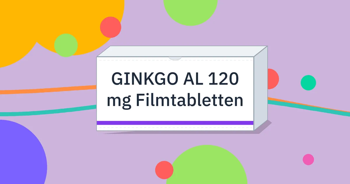 Symbolbild: Packung mit der Aufschrift GINKGO AL 120 mg Filmtabletten (PZN 06565140) – Verfügbarkeit und Bezug in Apotheken in Frankfurt am Main