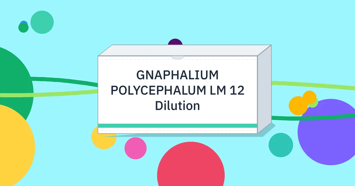 Symbolbild: Packung mit der Aufschrift GNAPHALIUM POLYCEPHALUM LM 12 Dilution (PZN 13545103) – Verfügbarkeit und Bezug in Apotheken in Frankfurt am Main
