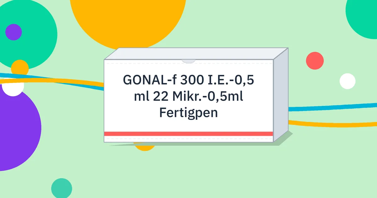 Symbolbild: Packung mit der Aufschrift GONAL-f 300 I.E.-0,5 ml 22 Mikr.-0,5ml Fertigpen (PZN 14289398) – Verfügbarkeit und Bezug in Apotheken in Frankfurt am Main