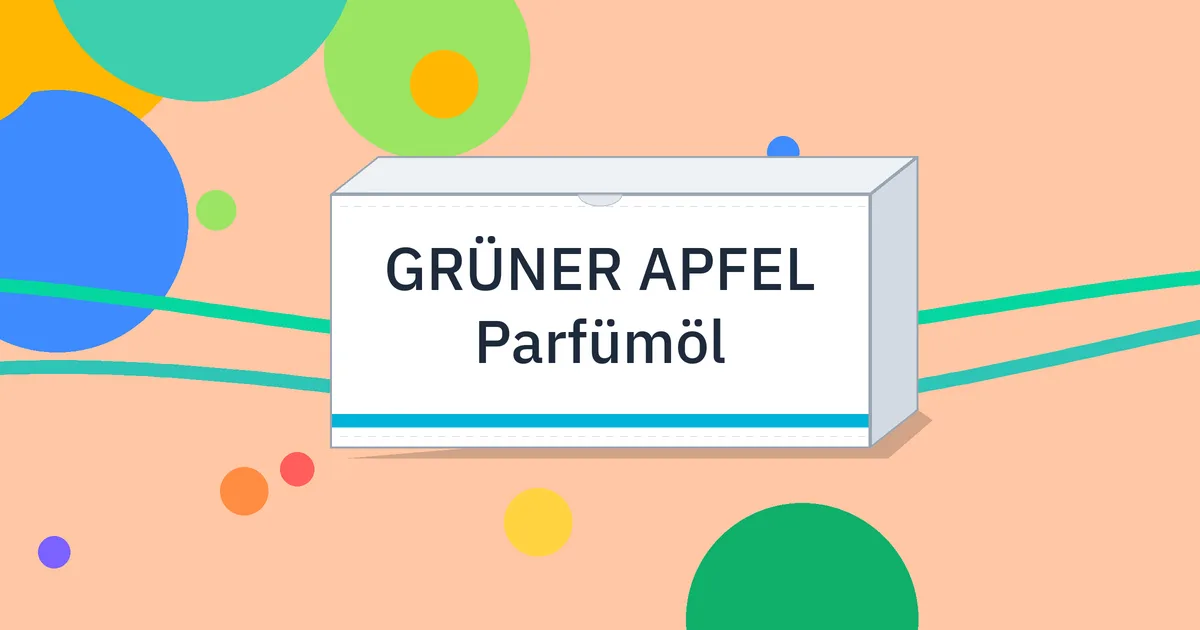 Symbolbild: Packung mit der Aufschrift GRÜNER APFEL Parfümöl (PZN 01993210) – Verfügbarkeit und Bezug in Apotheken in Frankfurt am Main