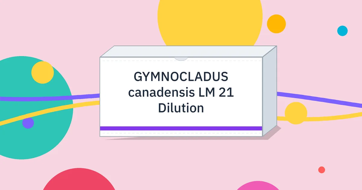 Symbolbild: Packung mit der Aufschrift GYMNOCLADUS canadensis LM 21 Dilution (PZN 13548981) – Verfügbarkeit und Bezug in Apotheken in Frankfurt am Main