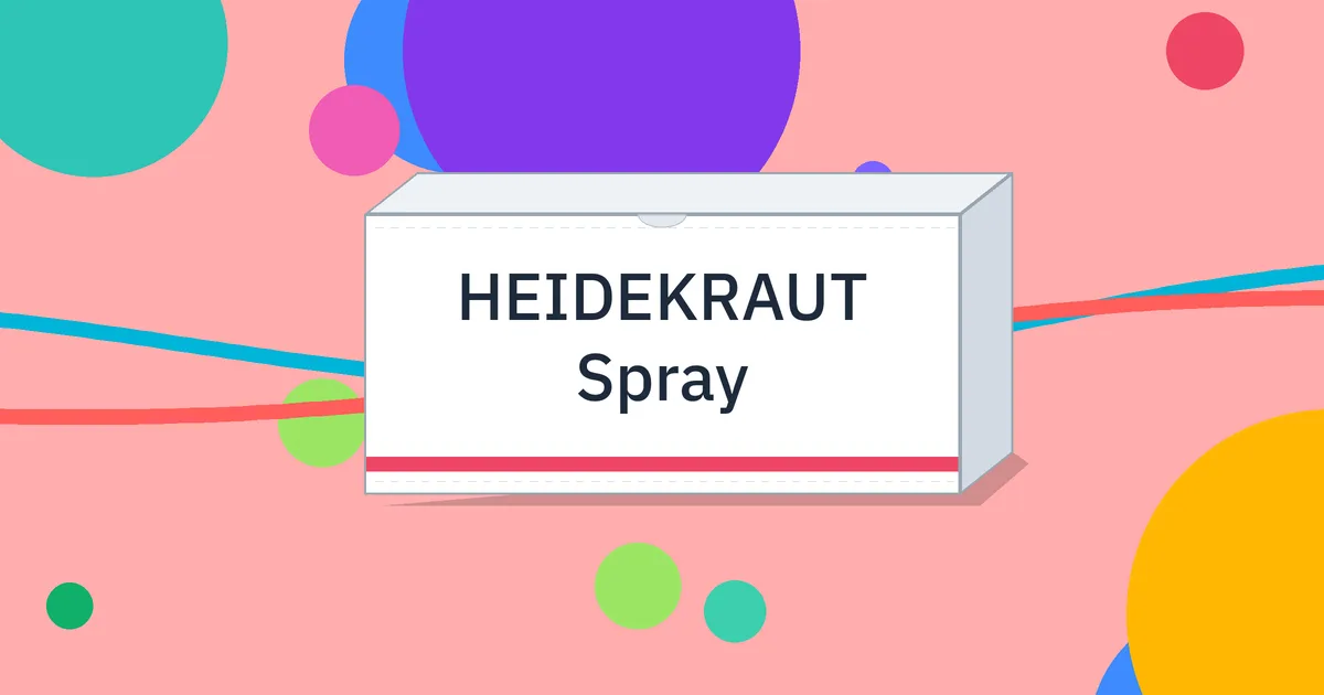 Symbolbild: Packung mit der Aufschrift HEIDEKRAUT Spray (PZN 18780837) – Verfügbarkeit und Bezug in Apotheken in Frankfurt am Main