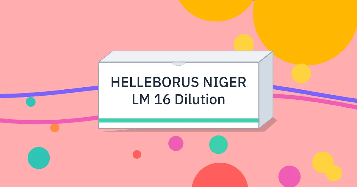 Symbolbild: Packung mit der Aufschrift HELLEBORUS NIGER LM 16 Dilution (PZN 12886262) – Verfügbarkeit und Bezug in Apotheken in Frankfurt am Main