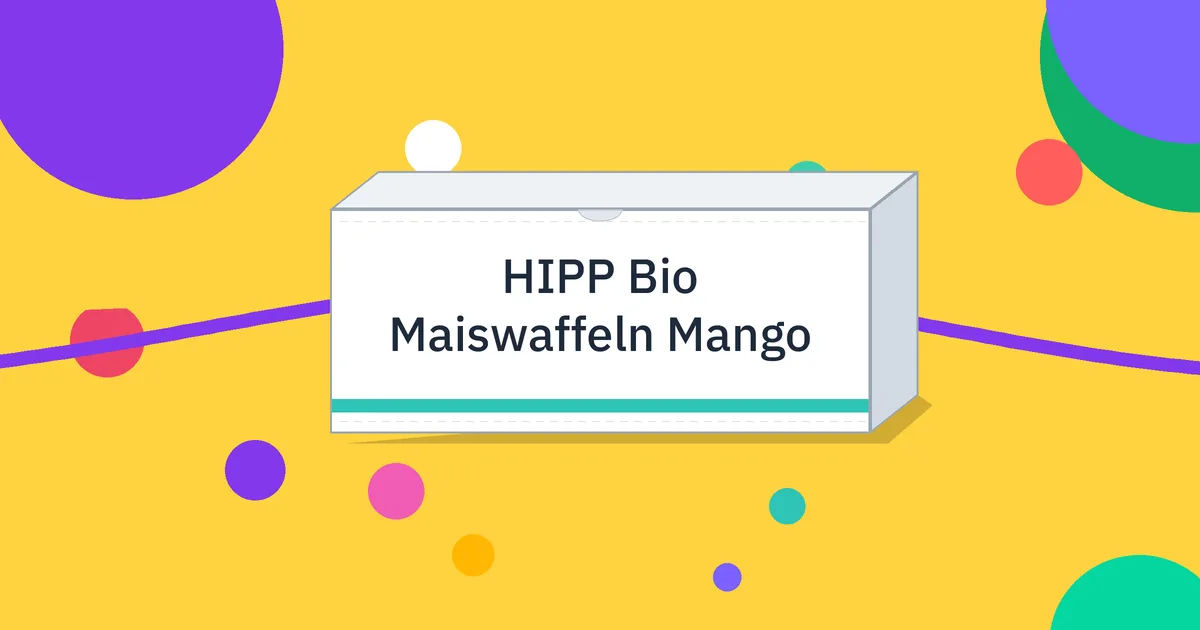 Symbolbild: Packung mit der Aufschrift HIPP Bio Maiswaffeln Mango (PZN 19416720) – Verfügbarkeit und Bezug in Apotheken in Frankfurt am Main