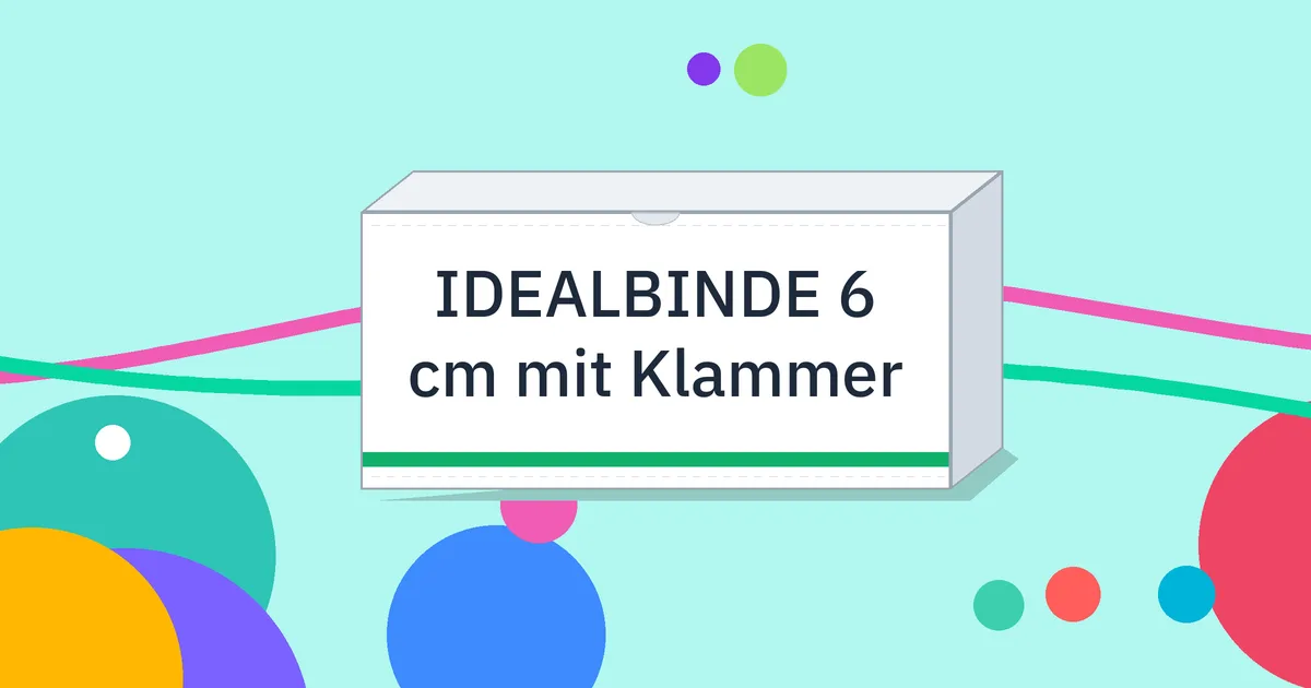 Symbolbild: Packung mit der Aufschrift IDEALBINDE 6 cm mit Klammer (PZN 04402876) – Verfügbarkeit und Bezug in Apotheken in Frankfurt am Main