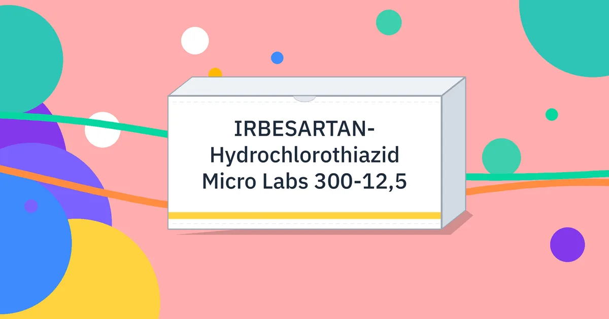 Symbolbild: Packung mit der Aufschrift IRBESARTAN-Hydrochlorothiazid Micro Labs 300-12,5 (PZN 12738805) – Verfügbarkeit und Bezug in Apotheken in Frankfurt am Main