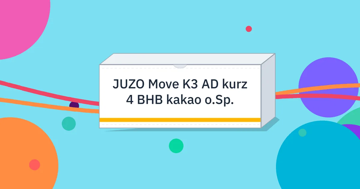 Symbolbild: Packung mit der Aufschrift JUZO Move K3 AD kurz 4 BHB kakao o.Sp. (PZN 18573073) – Verfügbarkeit und Bezug in Apotheken in Frankfurt am Main