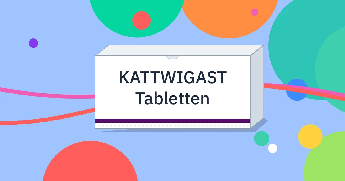 Symbolbild: Packung mit der Aufschrift KATTWIGAST Tabletten (PZN 01396247) – Verfügbarkeit und Bezug in Apotheken in Frankfurt am Main