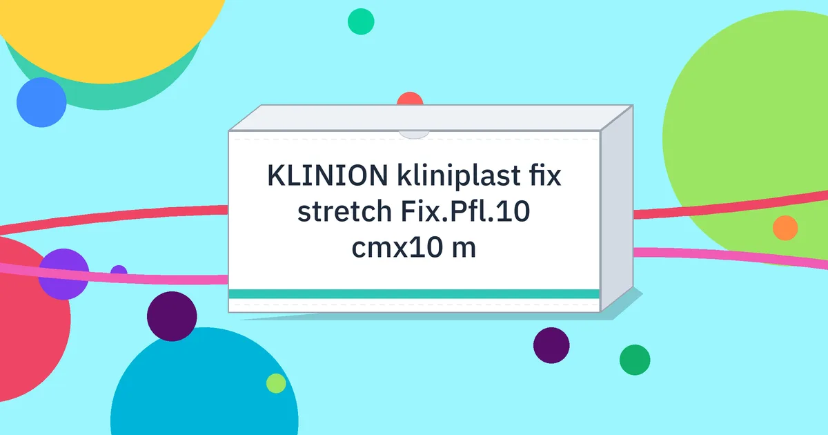 Symbolbild: Packung mit der Aufschrift KLINION kliniplast fix stretch Fix.Pfl.10 cmx10 m (PZN 19626452) – Verfügbarkeit und Bezug in Apotheken in Frankfurt am Main