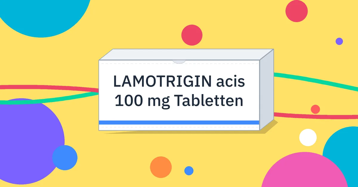 Symbolbild: Packung mit der Aufschrift LAMOTRIGIN acis 100 mg Tabletten (PZN 04051862) – Verfügbarkeit und Bezug in Apotheken in Frankfurt am Main