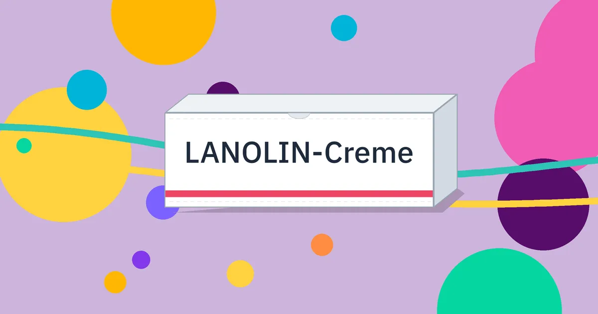 Symbolbild: Packung mit der Aufschrift LANOLIN-Creme (PZN 16514586) – Verfügbarkeit und Bezug in Apotheken in Frankfurt am Main
