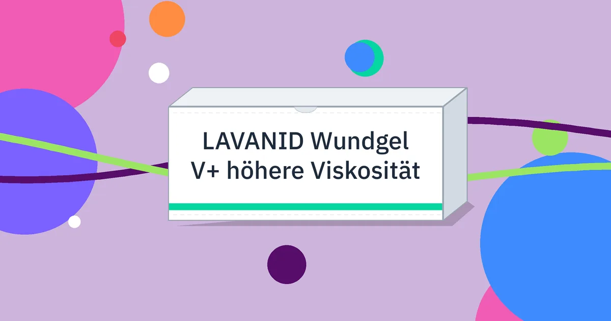 Symbolbild: Packung mit der Aufschrift LAVANID Wundgel V+ höhere Viskosität (PZN 19215329) – Verfügbarkeit und Bezug in Apotheken in Frankfurt am Main