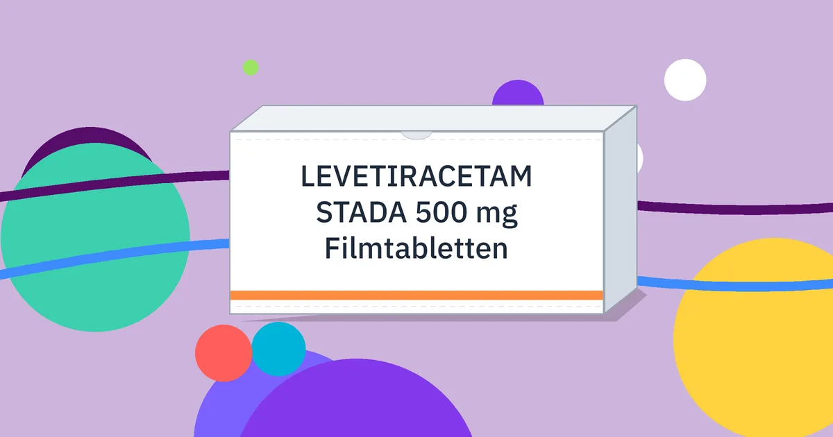 Symbolbild: Packung mit der Aufschrift LEVETIRACETAM STADA 500 mg Filmtabletten (PZN 09277832) – Verfügbarkeit und Bezug in Apotheken in Frankfurt am Main