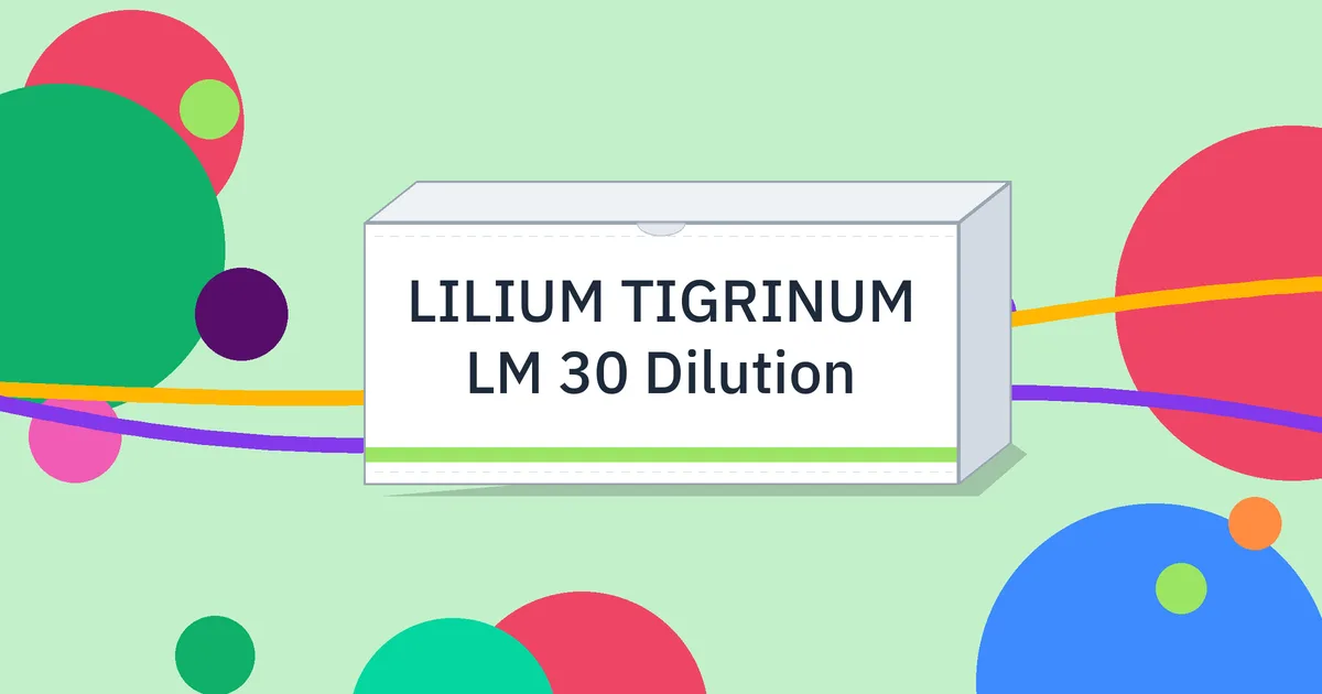 Symbolbild: Packung mit der Aufschrift LILIUM TIGRINUM LM 30 Dilution (PZN 03505048) – Verfügbarkeit und Bezug in Apotheken in Frankfurt am Main