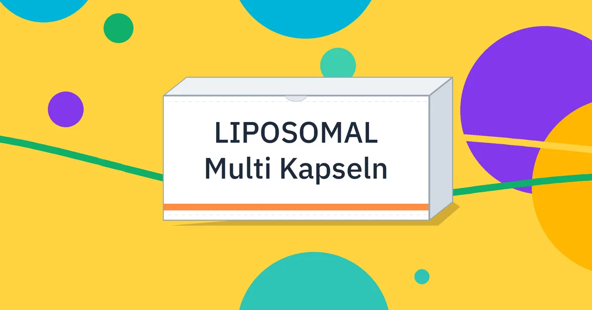 Symbolbild: Packung mit der Aufschrift LIPOSOMAL Multi Kapseln (PZN 17917197) – Verfügbarkeit und Bezug in Apotheken in Frankfurt am Main