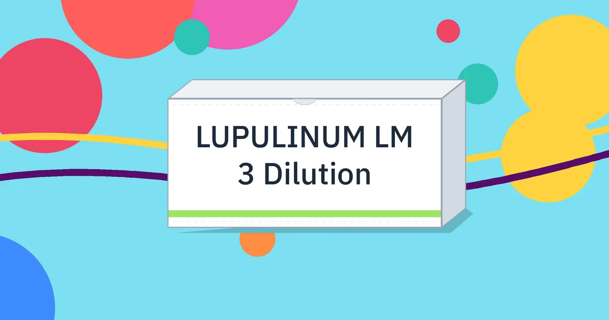 Symbolbild: Packung mit der Aufschrift LUPULINUM LM 3 Dilution (PZN 13536529) – Verfügbarkeit und Bezug in Apotheken in Frankfurt am Main