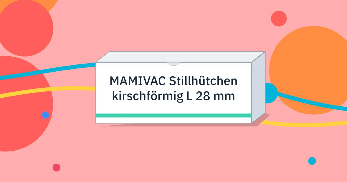 Symbolbild: Packung mit der Aufschrift MAMIVAC Stillhütchen kirschförmig L 28 mm (PZN 19474344) – Verfügbarkeit und Bezug in Apotheken in Frankfurt am Main
