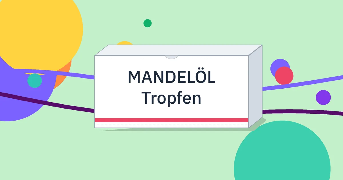 Symbolbild: Packung mit der Aufschrift MANDELÖL Tropfen (PZN 19059467) – Verfügbarkeit und Bezug in Apotheken in Frankfurt am Main