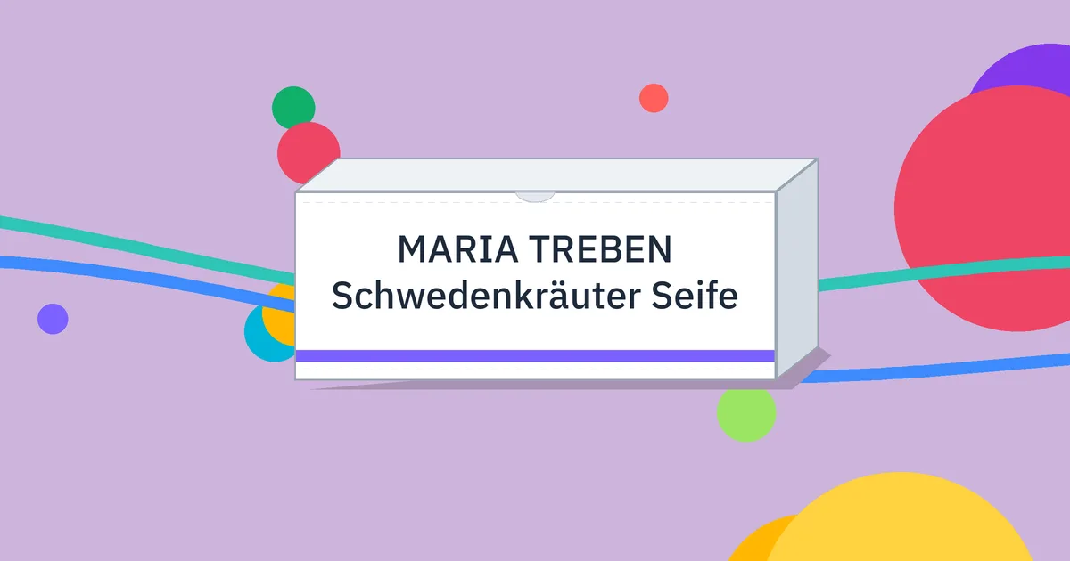 Symbolbild: Packung mit der Aufschrift MARIA TREBEN Schwedenkräuter Seife (PZN 01635120) – Verfügbarkeit und Bezug in Apotheken in Frankfurt am Main
