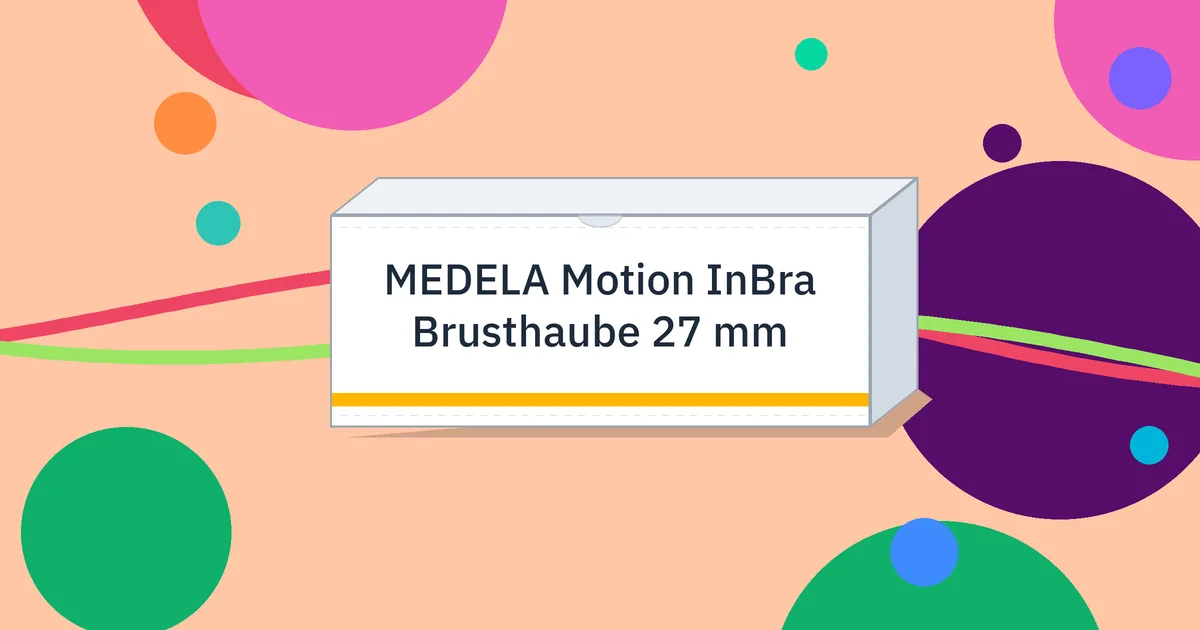 Symbolbild: Packung mit der Aufschrift MEDELA Motion InBra Brusthaube 27 mm (PZN 20576096) – Verfügbarkeit und Bezug in Apotheken in Frankfurt am Main