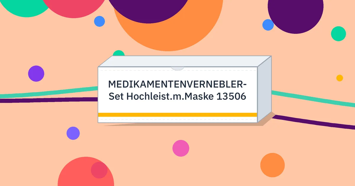 Symbolbild: Packung mit der Aufschrift MEDIKAMENTENVERNEBLER-Set Hochleist.m.Maske 13506 (PZN 00540848) – Verfügbarkeit und Bezug in Apotheken in Frankfurt am Main
