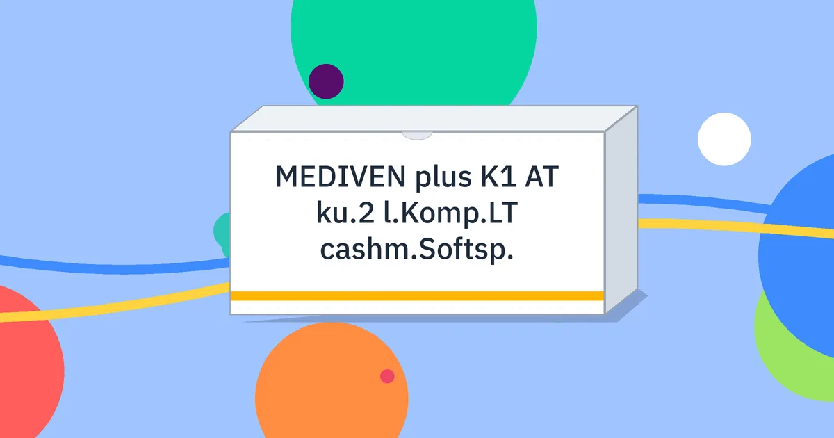 Symbolbild: Packung mit der Aufschrift MEDIVEN plus K1 AT ku.2 l.Komp.LT cashm.Softsp. (PZN 15029127) – Verfügbarkeit und Bezug in Apotheken in Frankfurt am Main