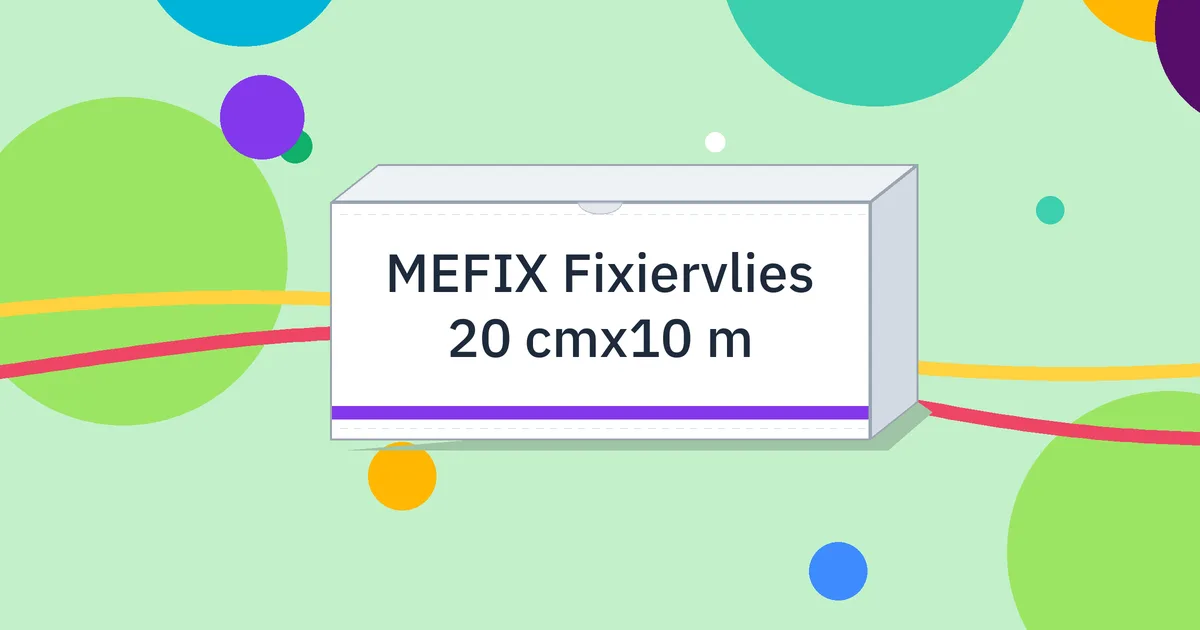 Symbolbild: Packung mit der Aufschrift MEFIX Fixiervlies 20 cmx10 m (PZN 10263806) – Verfügbarkeit und Bezug in Apotheken in Frankfurt am Main