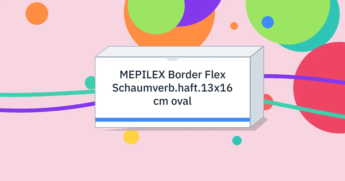 Symbolbild: Packung mit der Aufschrift MEPILEX Border Flex Schaumverb.haft.13x16 cm oval (PZN 18800008) – Verfügbarkeit und Bezug in Apotheken in Frankfurt am Main
