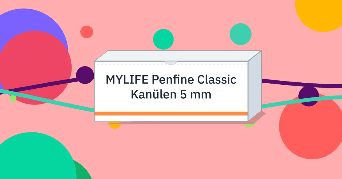 Symbolbild: Packung mit der Aufschrift MYLIFE Penfine Classic Kanülen 5 mm (PZN 15316192) – Verfügbarkeit und Bezug in Apotheken in Frankfurt am Main
