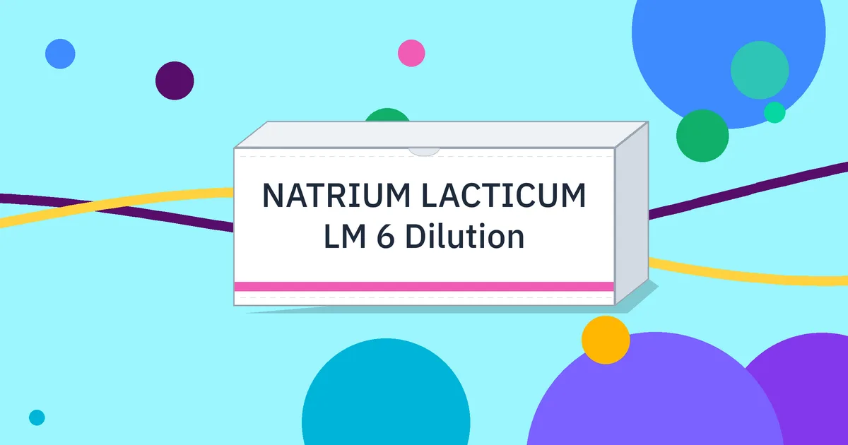 Symbolbild: Packung mit der Aufschrift NATRIUM LACTICUM LM 6 Dilution (PZN 12964720) – Verfügbarkeit und Bezug in Apotheken in Frankfurt am Main