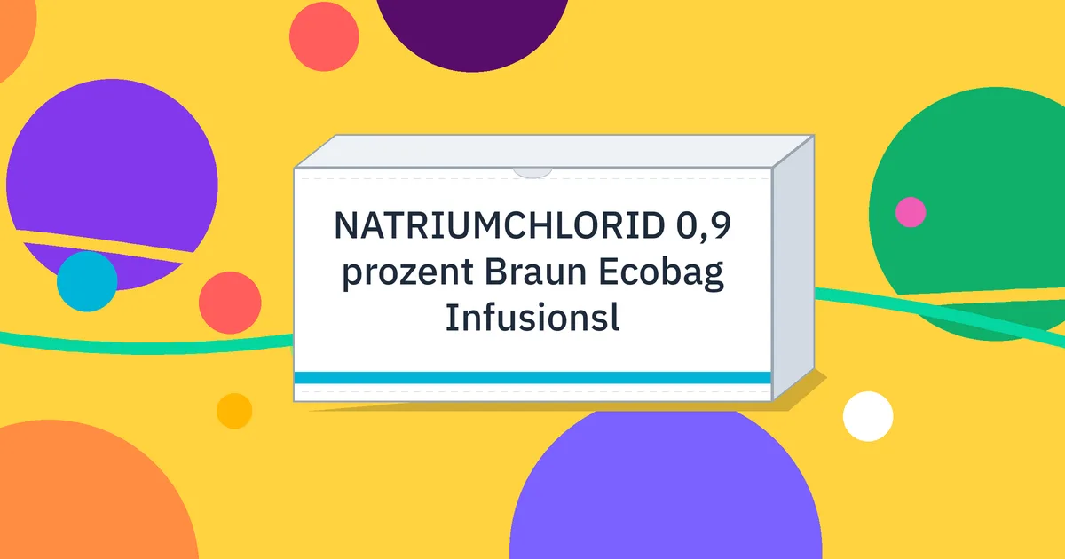 Symbolbild: Packung mit der Aufschrift NATRIUMCHLORID 0,9 prozent Braun Ecobag Infusionsl (PZN 00639038) – Verfügbarkeit und Bezug in Apotheken in Frankfurt am Main