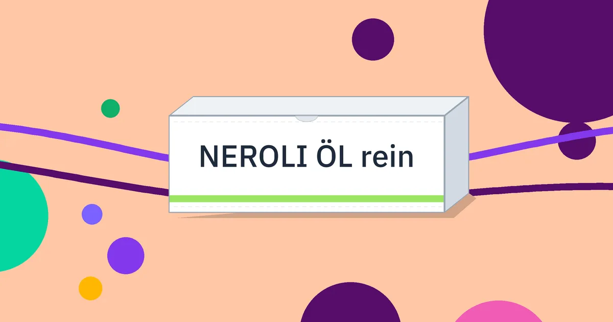 Symbolbild: Packung mit der Aufschrift NEROLI ÖL rein (PZN 00680213) – Verfügbarkeit und Bezug in Apotheken in Frankfurt am Main