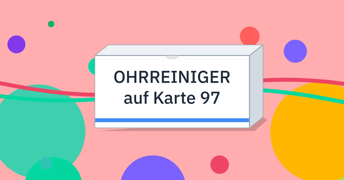 Symbolbild: Packung mit der Aufschrift OHRREINIGER auf Karte 97 (PZN 19283704) – Verfügbarkeit und Bezug in Apotheken in Frankfurt am Main