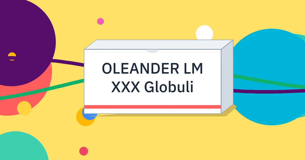 Symbolbild: Packung mit der Aufschrift OLEANDER LM XXX Globuli (PZN 04507693) – Verfügbarkeit und Bezug in Apotheken in Frankfurt am Main