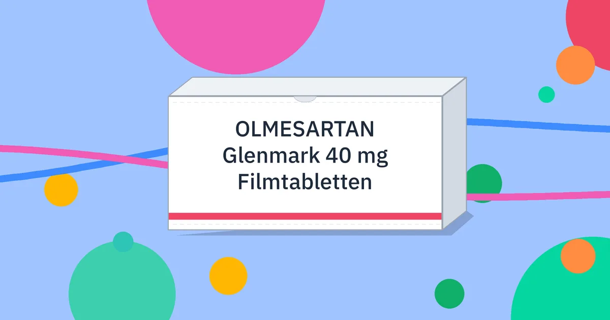 Symbolbild: Packung mit der Aufschrift OLMESARTAN Glenmark 40 mg Filmtabletten (PZN 12360169) – Verfügbarkeit und Bezug in Apotheken in Frankfurt am Main