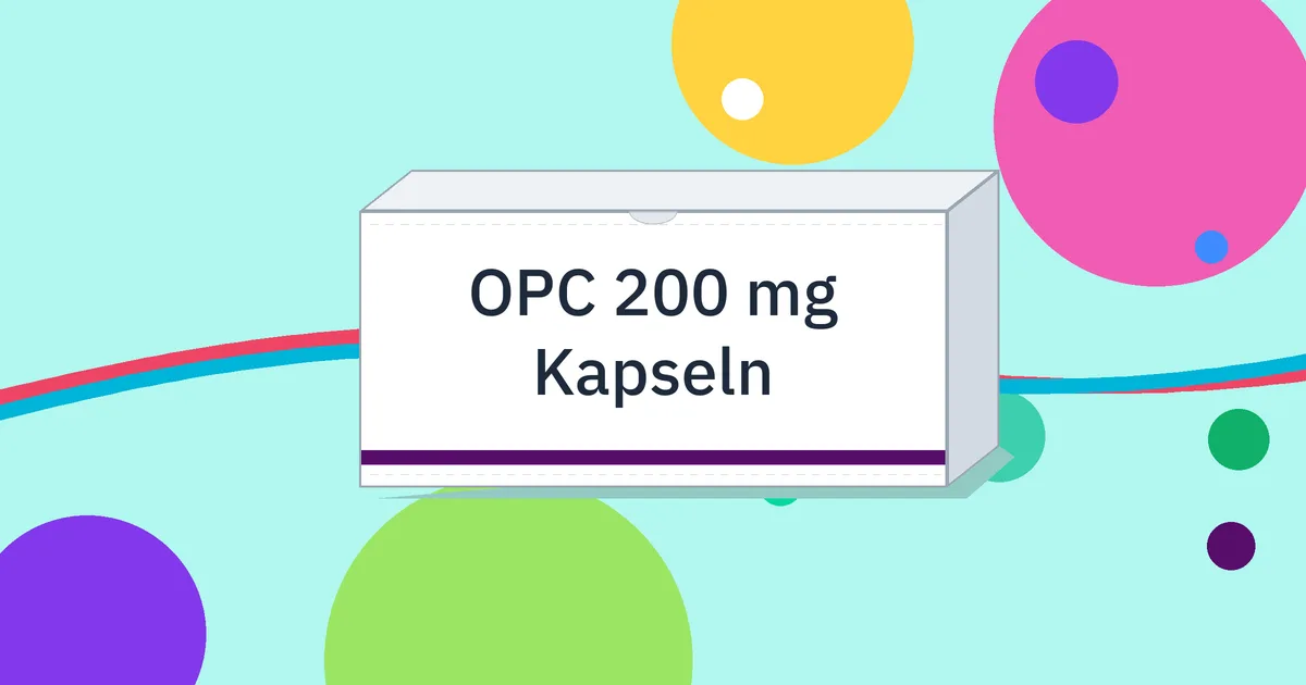 Symbolbild: Packung mit der Aufschrift OPC 200 mg Kapseln (PZN 04869746) – Verfügbarkeit und Bezug in Apotheken in Frankfurt am Main