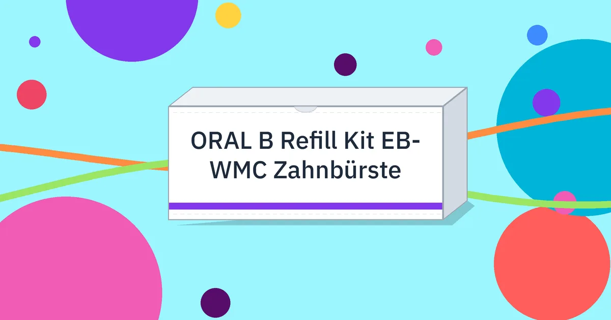 Symbolbild: Packung mit der Aufschrift ORAL B Refill Kit EB-WMC Zahnbürste (PZN 03364820) – Verfügbarkeit und Bezug in Apotheken in Frankfurt am Main