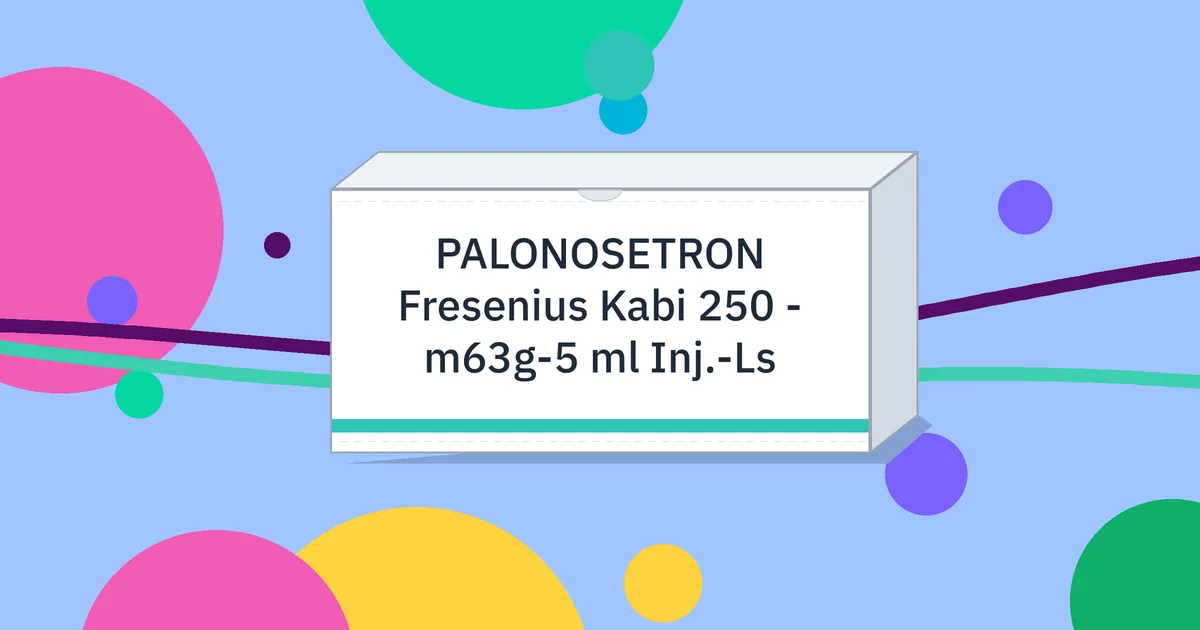 Symbolbild: Packung mit der Aufschrift PALONOSETRON Fresenius Kabi 250 -m63g-5 ml Inj.-Ls (PZN 14240239) – Verfügbarkeit und Bezug in Apotheken in Frankfurt am Main