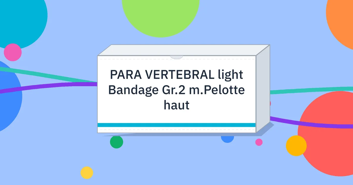 Symbolbild: Packung mit der Aufschrift PARA VERTEBRAL light Bandage Gr.2 m.Pelotte haut (PZN 10003821) – Verfügbarkeit und Bezug in Apotheken in Frankfurt am Main